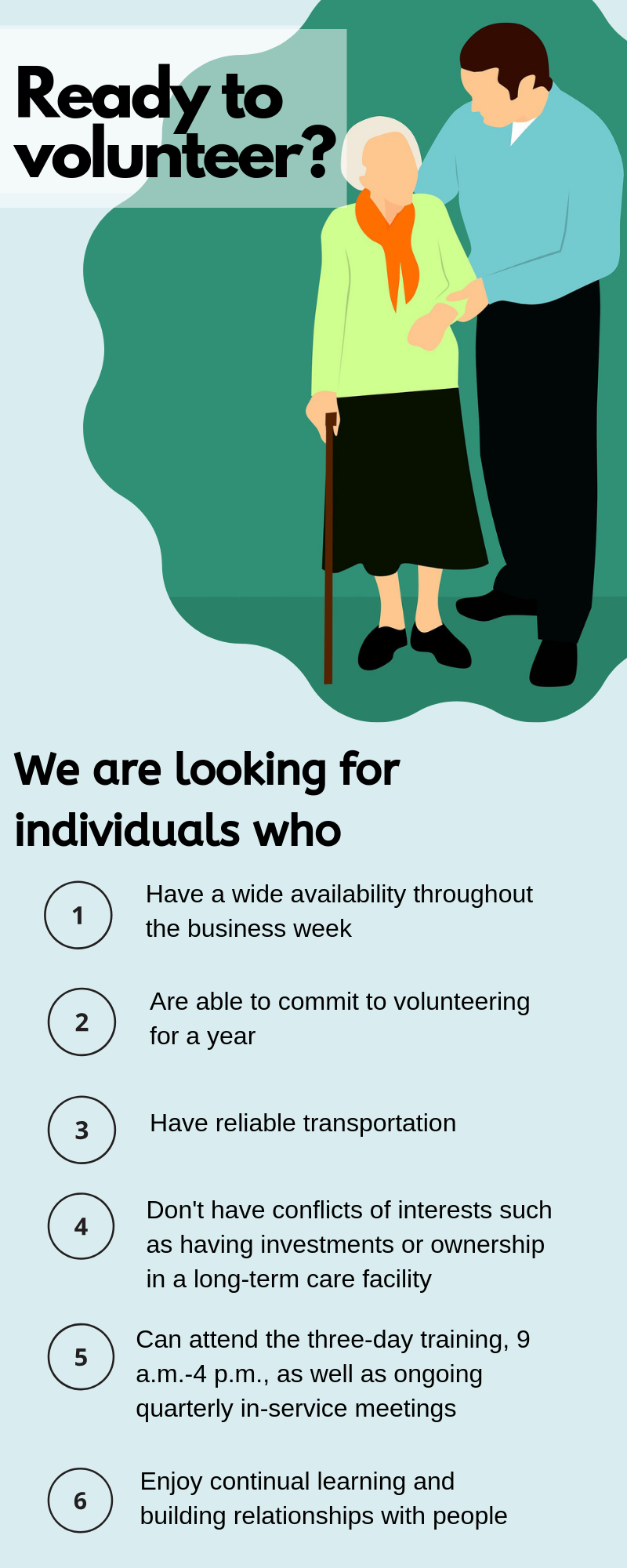 Volunteer to Advocate for Seniors - https://www.ssseva.org