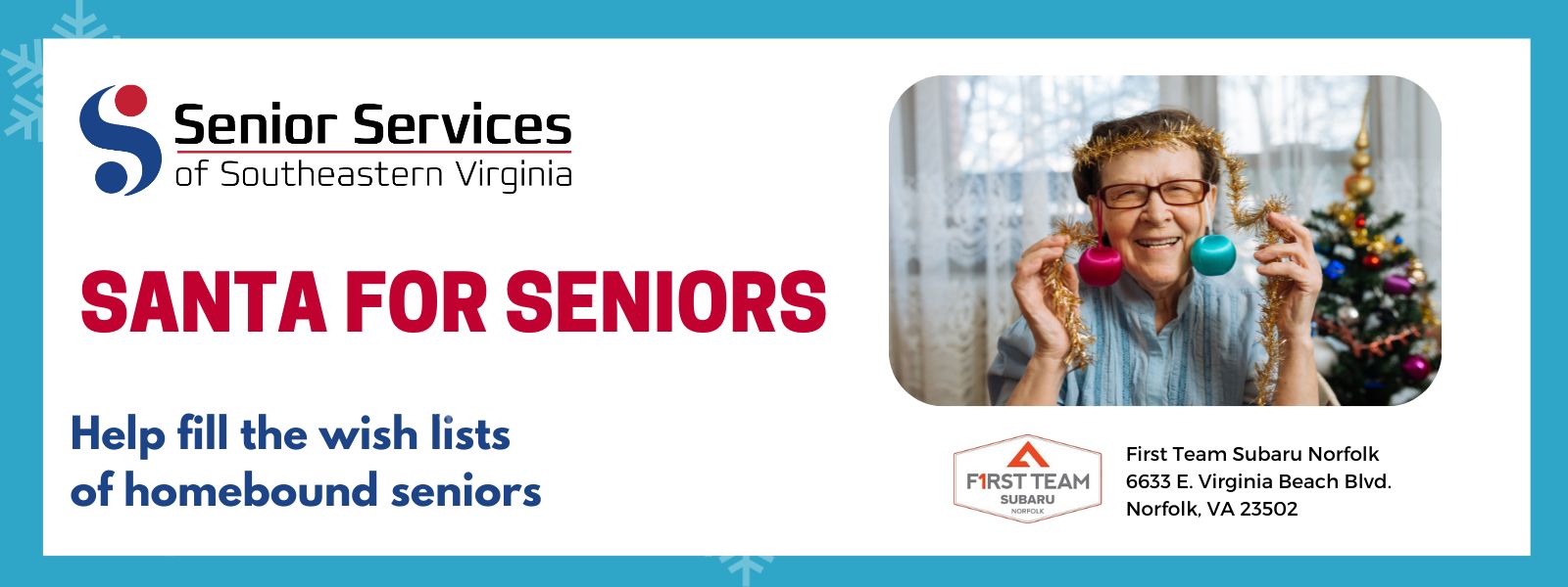 Santa for Seniors - https://www.ssseva.org